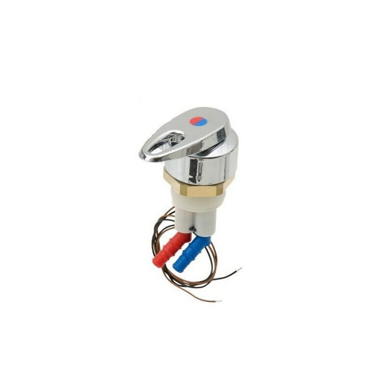 Mando Mezclador Ducha RK Reich Twist 3/8" Plata Interruptor Cerámico Camper
