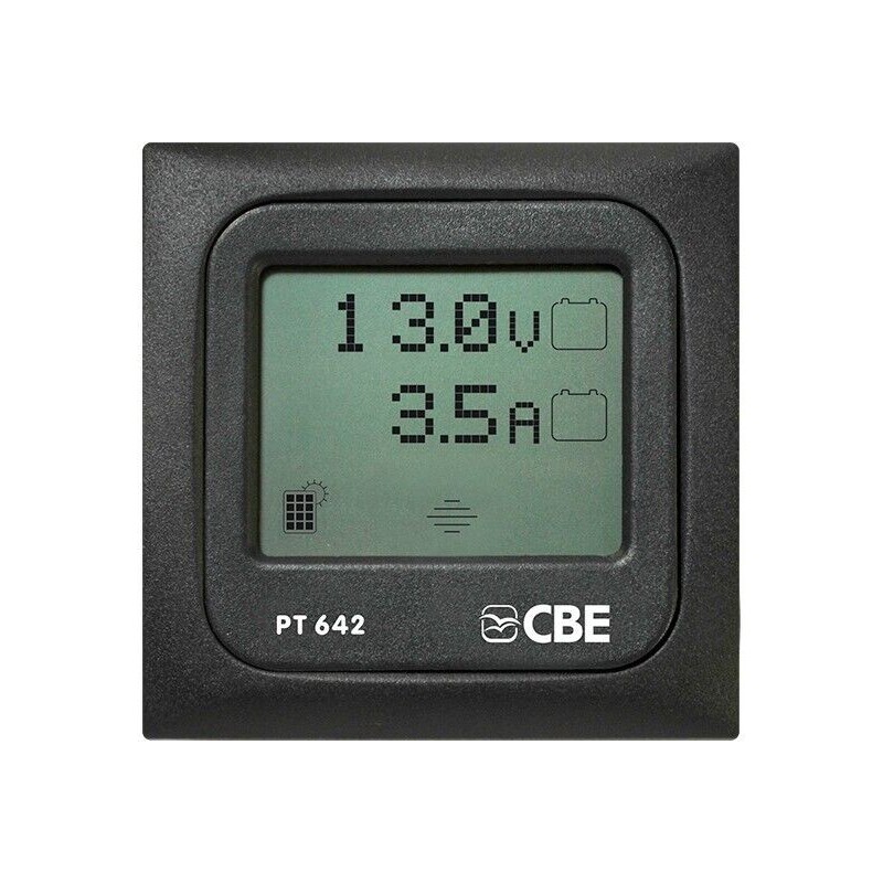 Pantalla PT642 Gris para Regulador Solar CBE PRS 300 Panel Control 204642