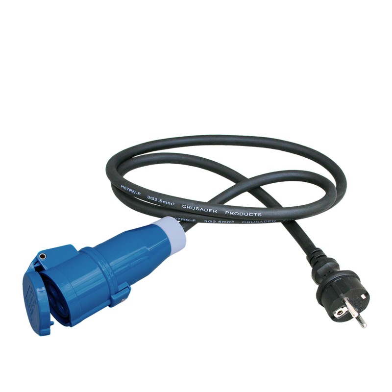 Adaptador Vehículo Cable 1,5m 220V CEE Hembra a Schuko Macho CEE17 ...