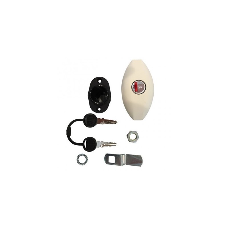 Cierre Portón Zadi Blanco Ovalado Push Tipo A Ellipse 78 mm Corto ...